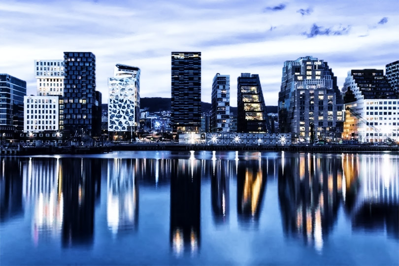 Norvège - Oslo - Blue Hour - Le monde de la photo